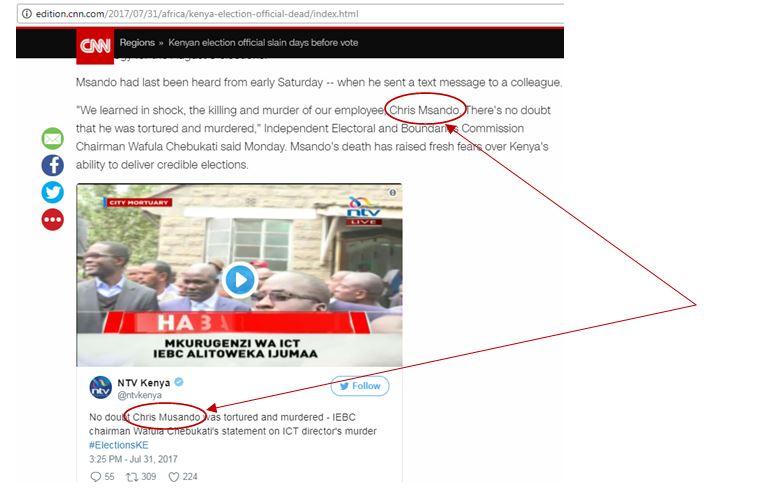 Who was Chris Musando or Chris Msando or CHRISTOPHER CHEGE MSANDO ...