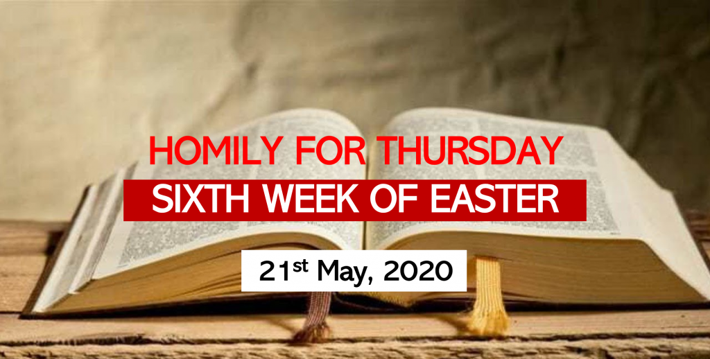 Homily for Thursday, Sixth Week of Easter | Mustapha B Mugisa. Mr. Strategy